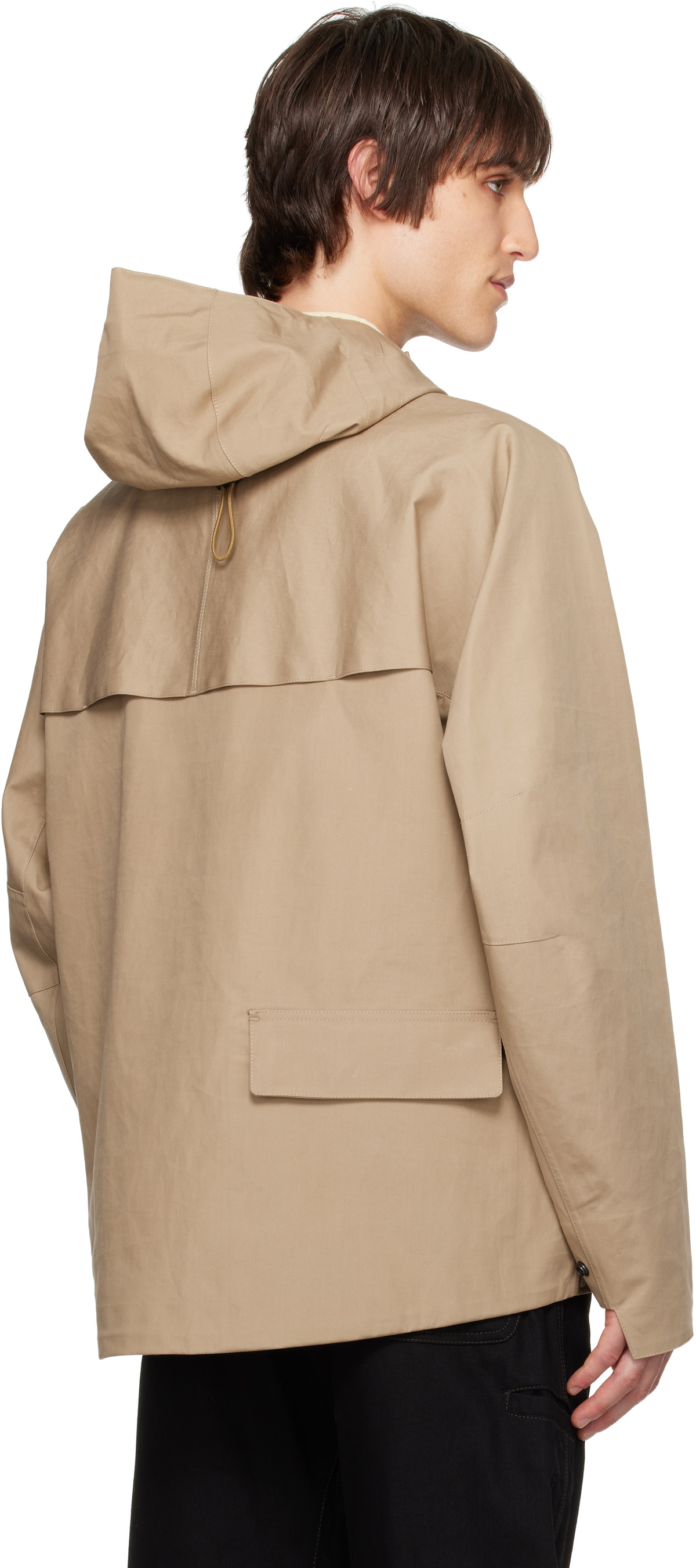 LEMAIRE Tan Soft Technical Parka Jacket Lemaire LEMAIRE Tan Soft Technical Parka Jacket Lemaire