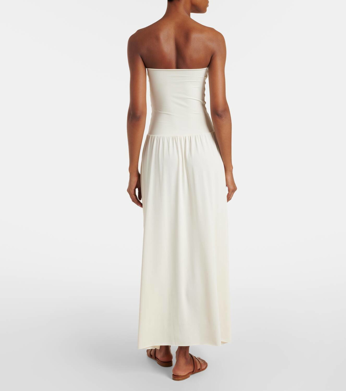 Eres Oda strapless crêpe jersey maxi dress ERES