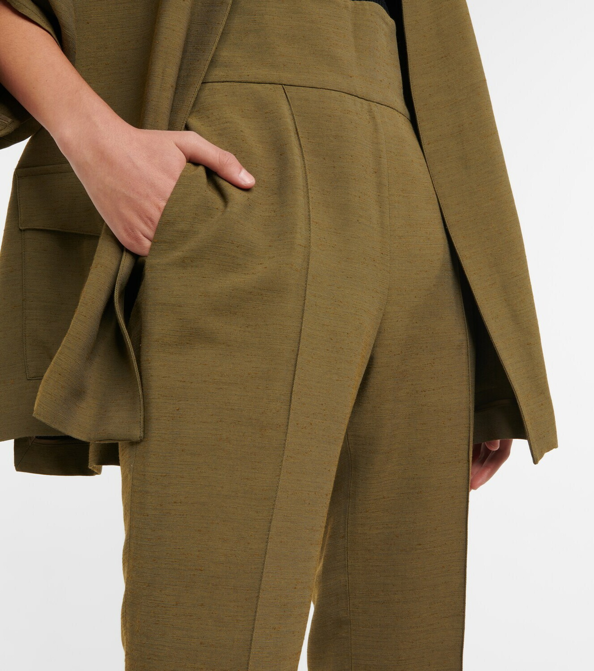 Alexandre Vauthier - High-rise twill straight pants Alexandre Vauthier