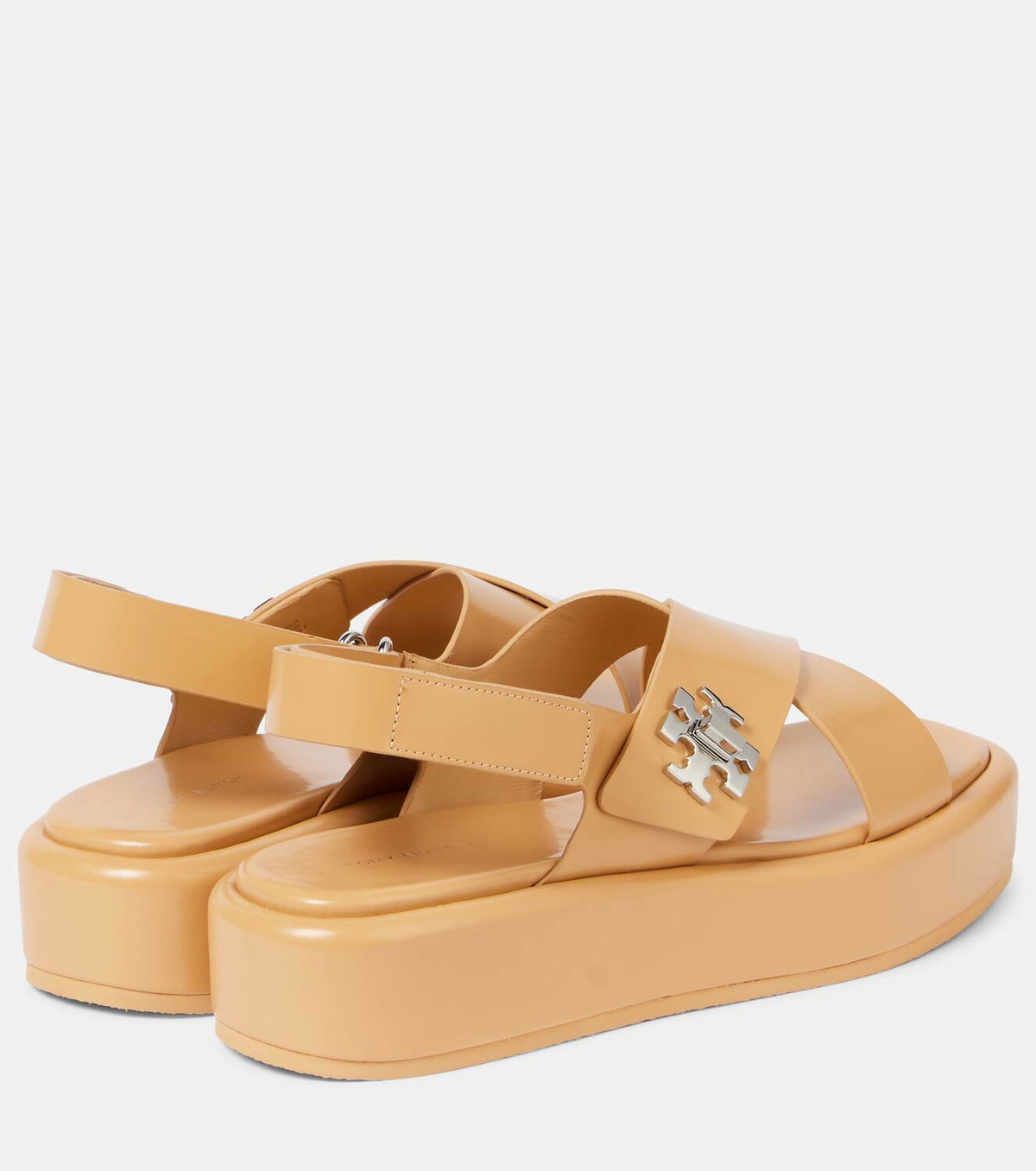 Tory Burch T Lock 40 leather platform sandals Tory Burch