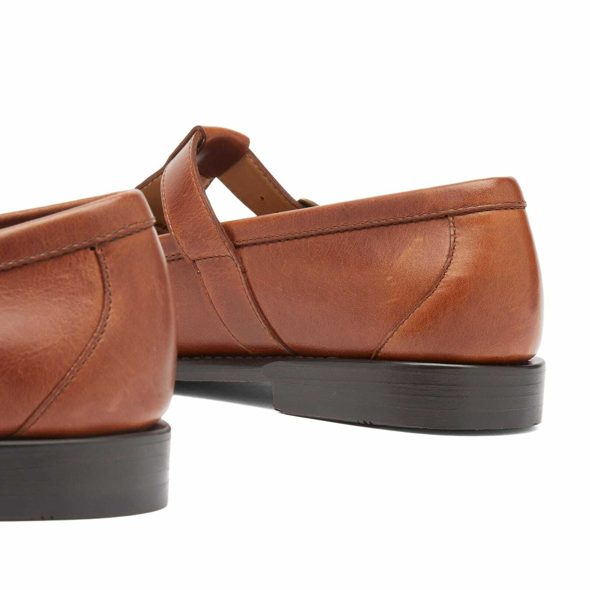 Bass Weejuns Men's Fisherman in Mid Brown Leather Bass Weejuns