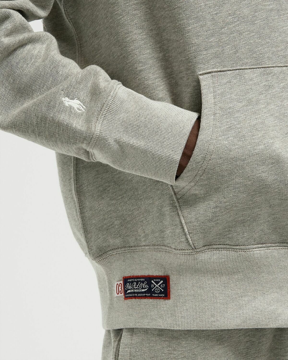 Polo Ralph Lauren LSPO HOOD M8-LONG SLEEVE-SWEATSHIRT Grey Mens Hoody ...
