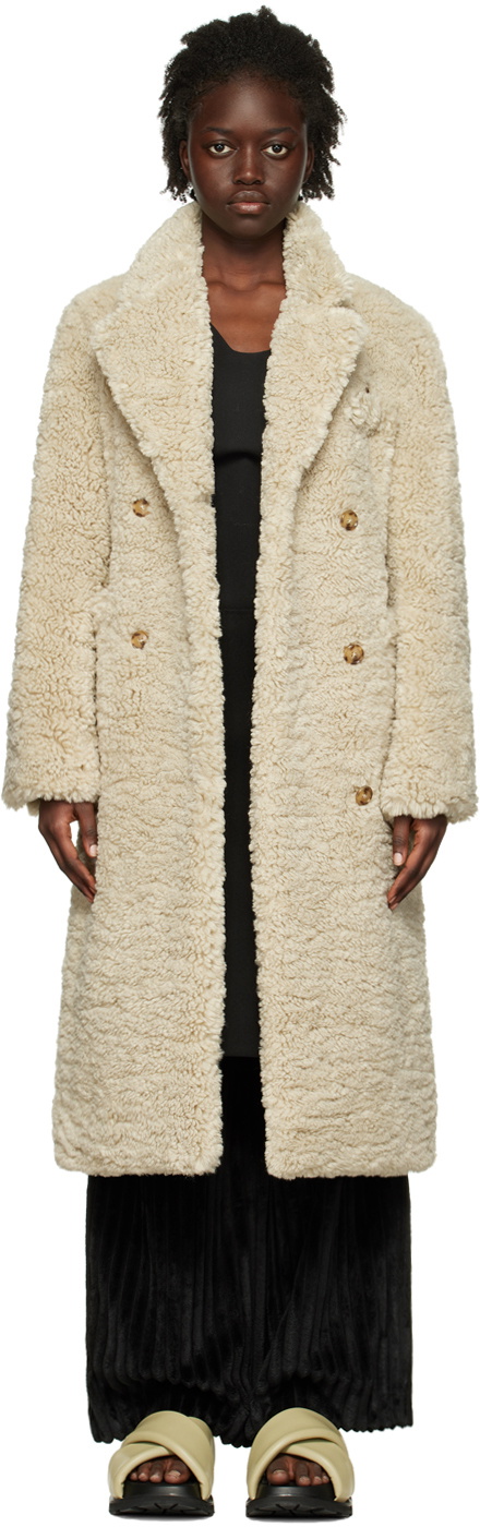 Recto Beige Teddy Coat Recto