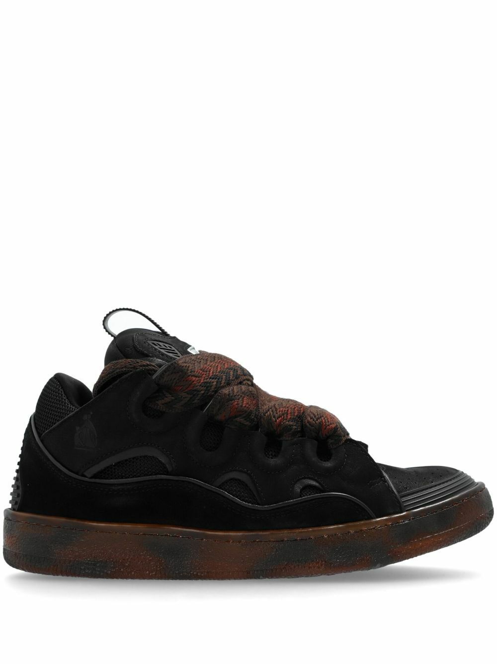 Lanvin Black Curb Panelled Sneakers Lanvin