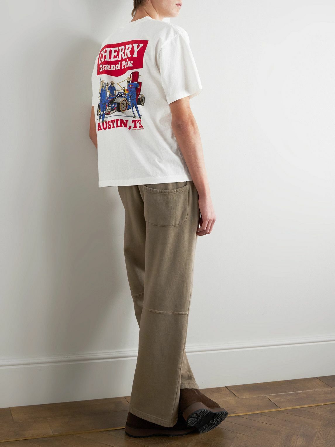 Cherry Los Angeles - Oracle Red Bull Racing Logo-Print Cotton-Jersey T ...