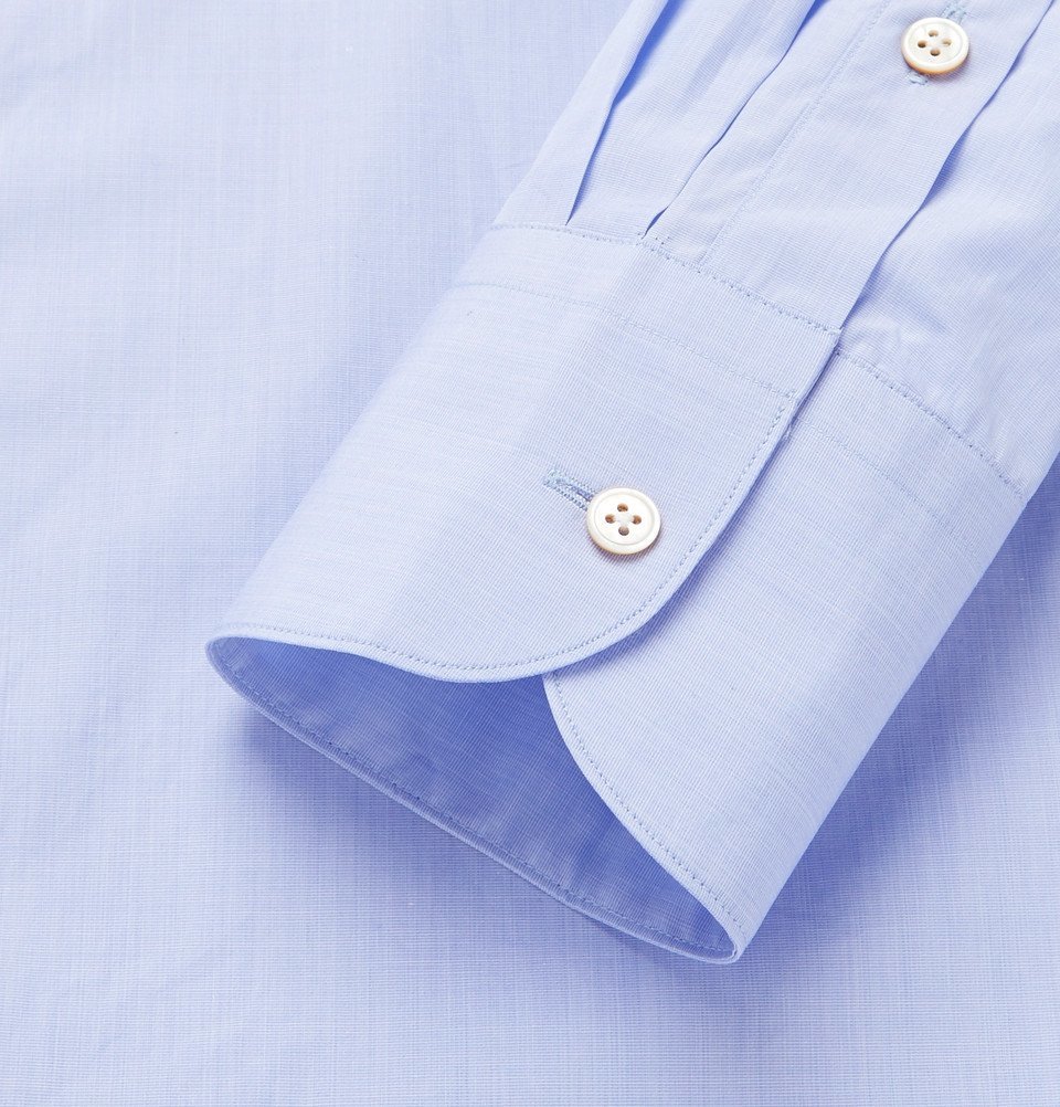 The Row - Keith Cotton Shirt - Blue The Row