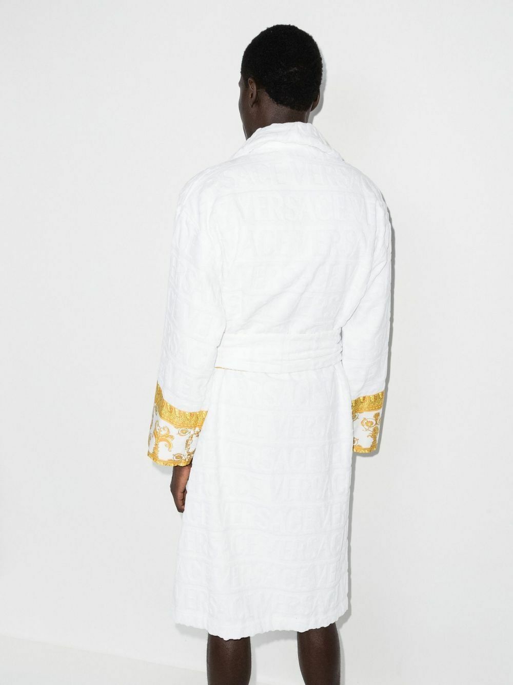 Versace Logo Cotton Robe Versace