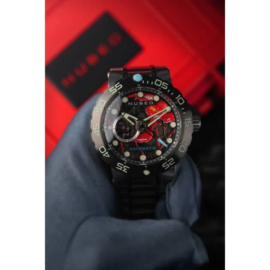 Nubeo Opportunity Black Dial Mens Watch NB-6086-66 Nubeo
