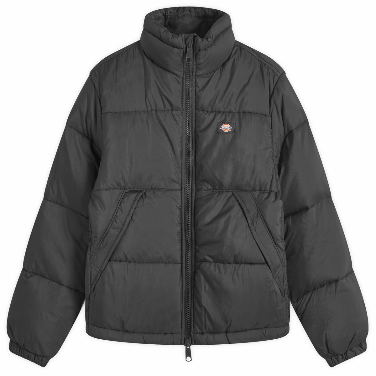 Dickies Women's Alatna Puffer Jacket in Black Dickies Construct