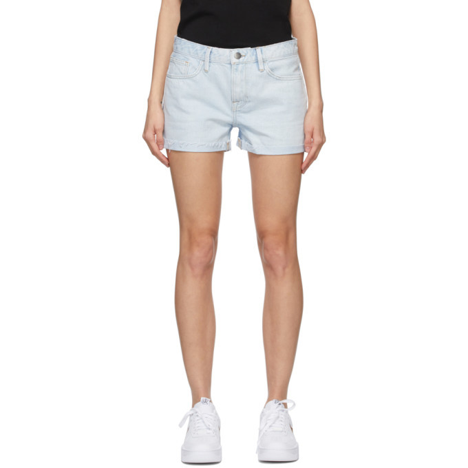Frame Blue Le Grand Garcon Shorts Frame Denim