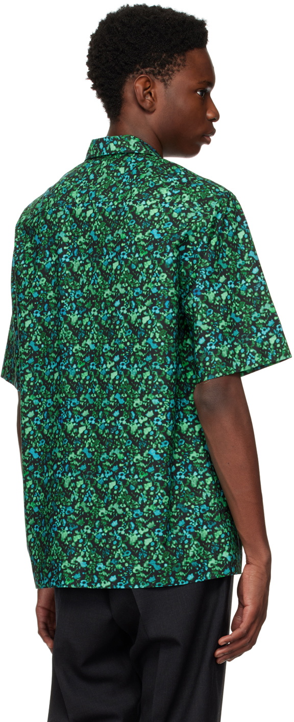 Paul Smith Green Twilight Floral Shirt Paul Smith
