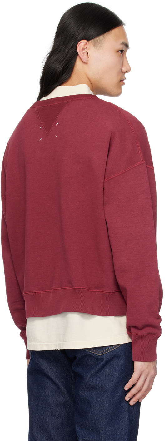 Maison Margiela Red Reverse Sweatshirt Maison Margiela