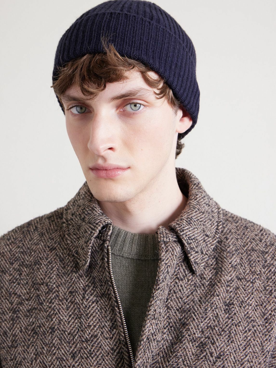 William Lockie - Ribbed Cashmere Beanie William Lockie