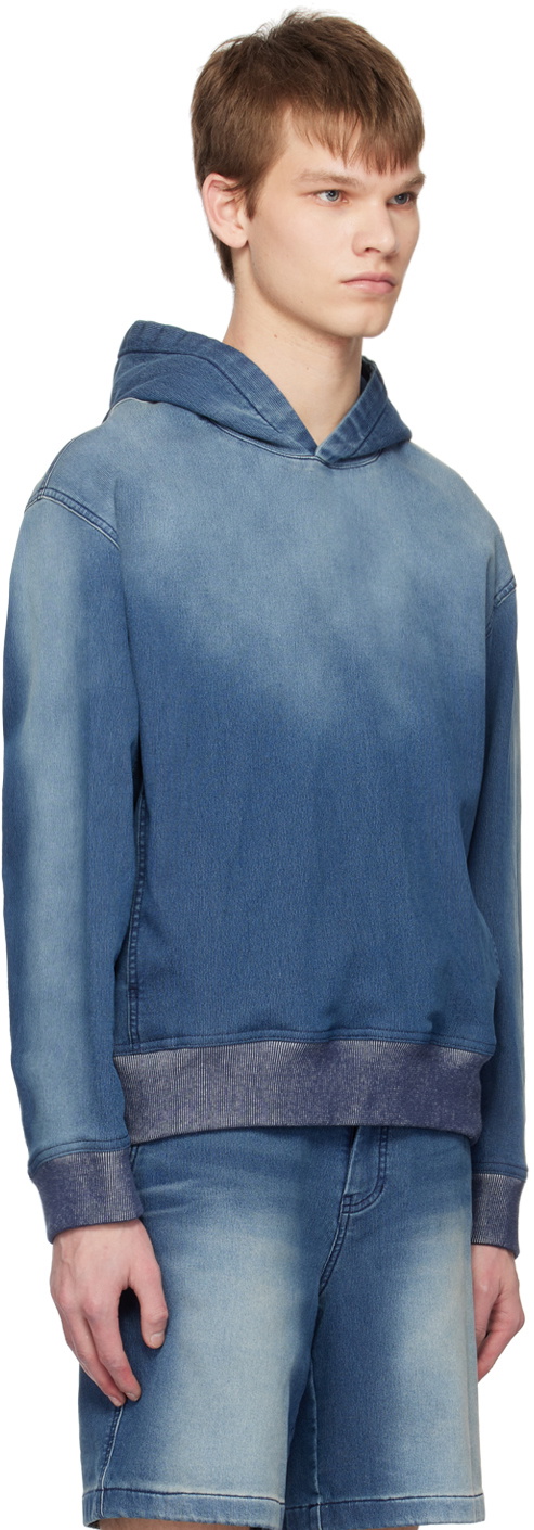 Solid Homme Blue Gradient Hoodie Solid Homme