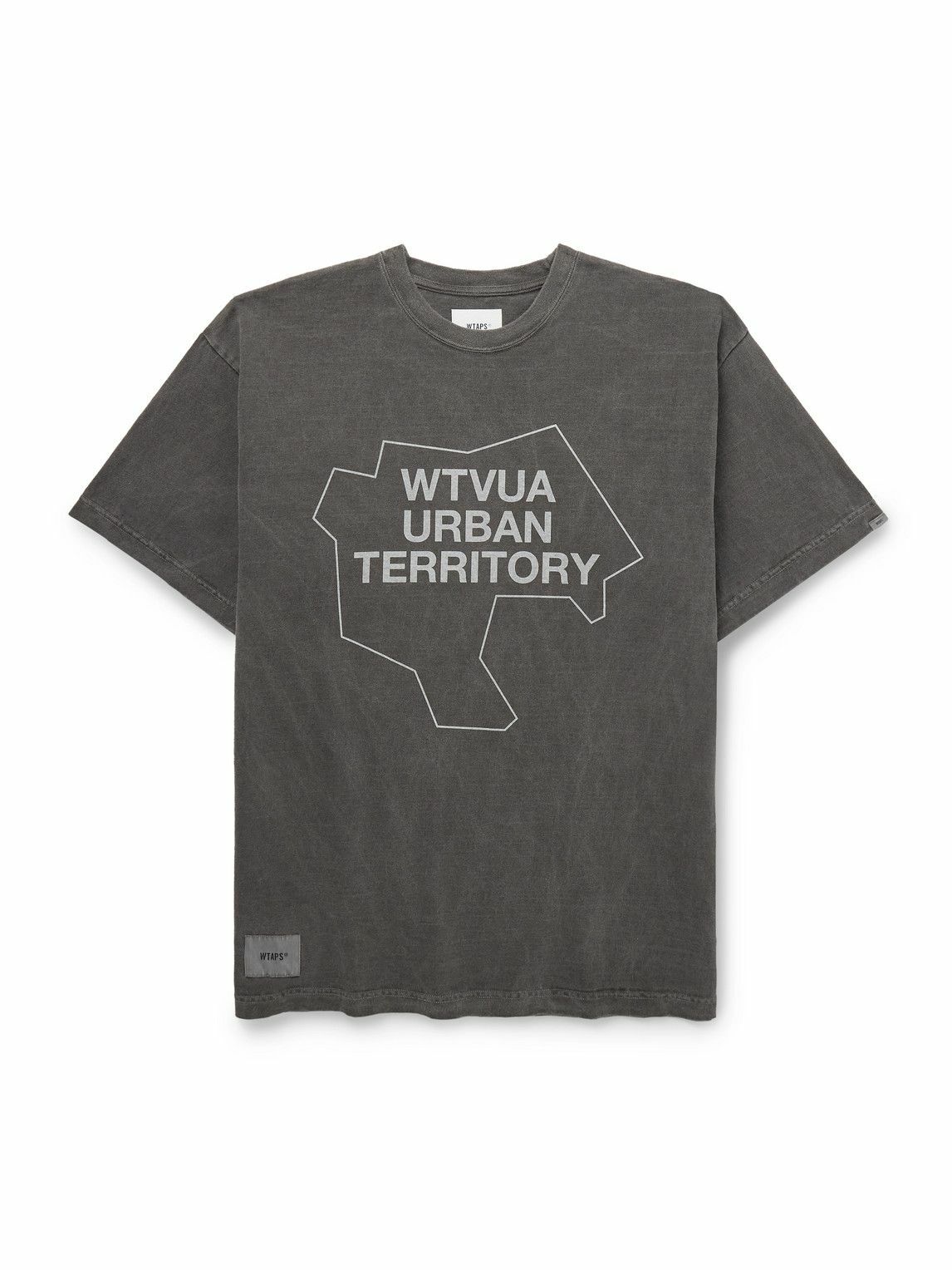 WTAPS - Logo-Appliquéd Garment-Dyed Printed Cotton-Jersey T-Shirt ...