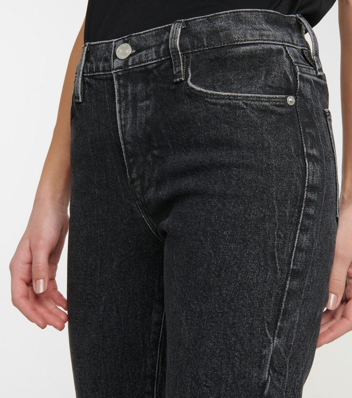Frame - Le High Straight high-rise jeans Frame Denim
