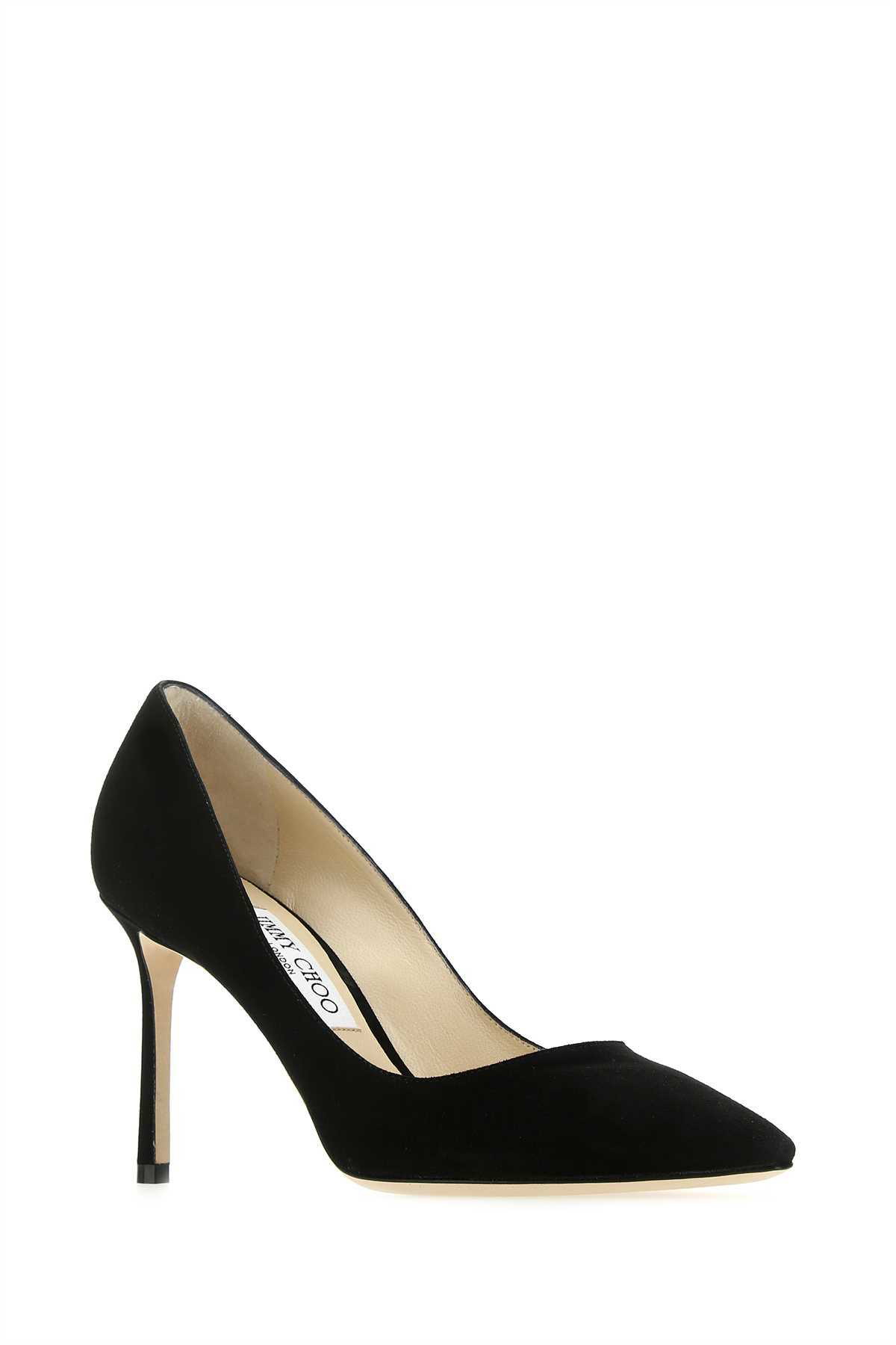 Jimmy Choo Black Suede Romy 85 Pumps Jimmy Choo