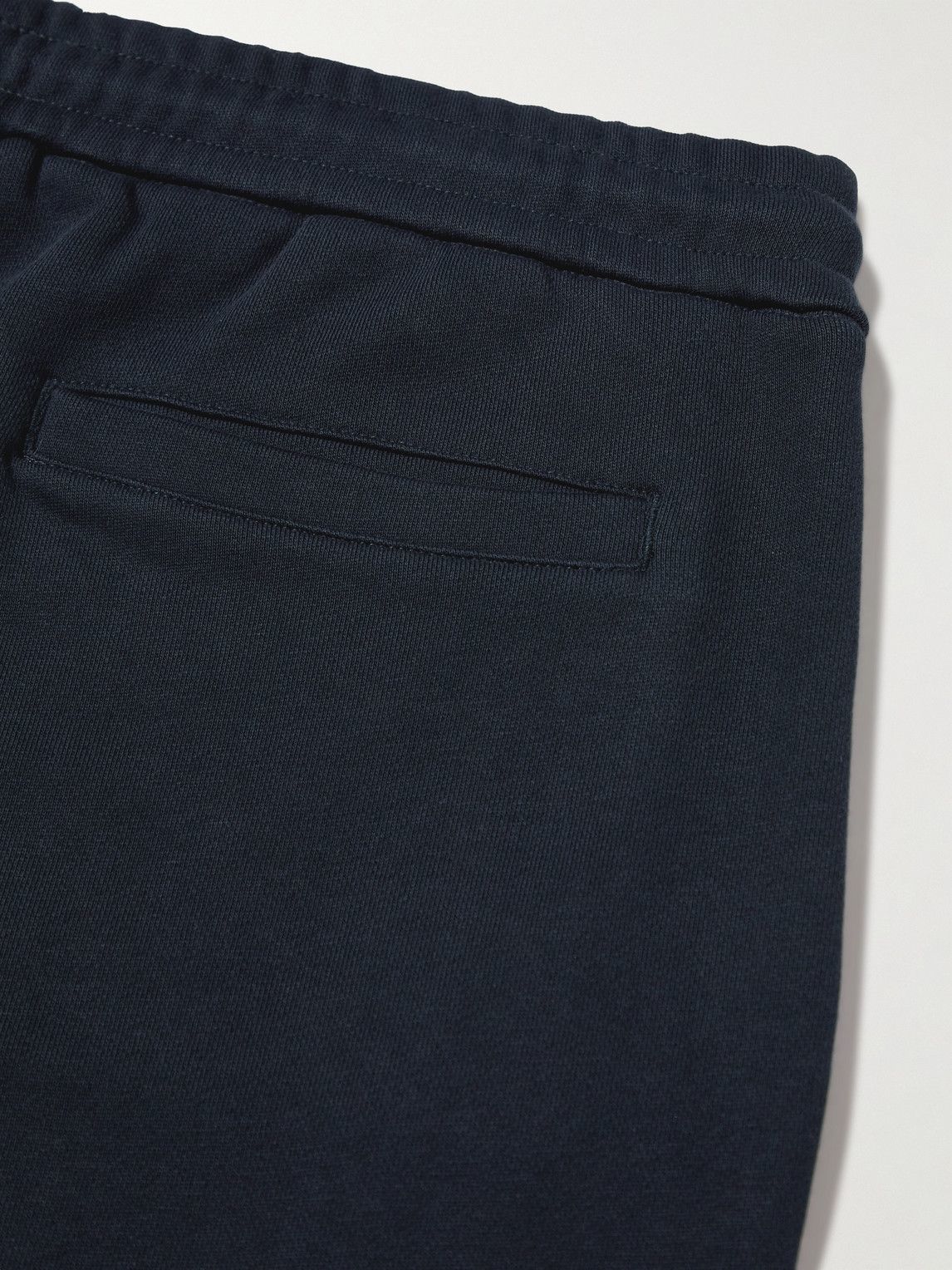 Mr P. - Slim-Fit Tapered Organic Cotton-Jersey Sweatpants - Blue Mr P.