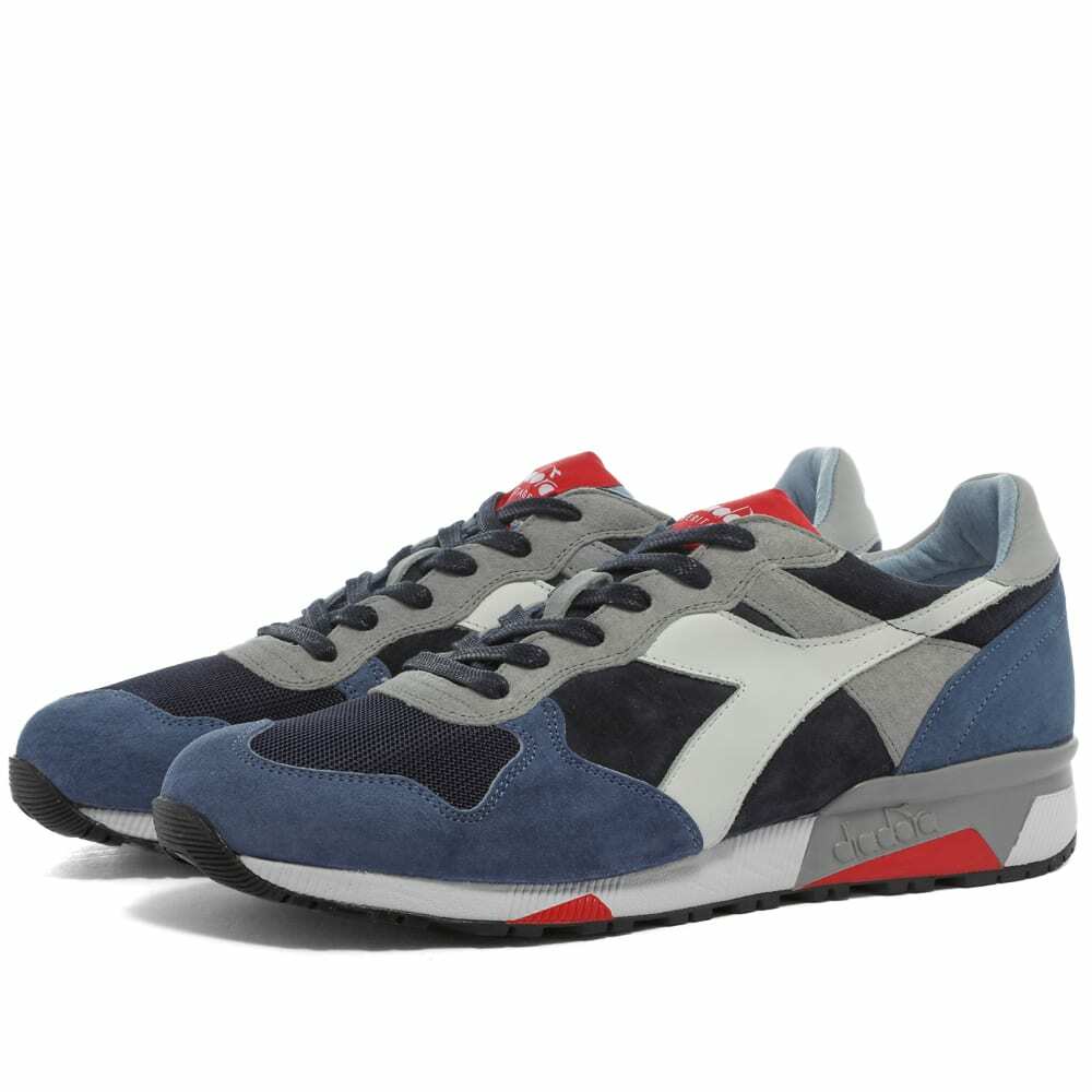 Diadora Men's Trident 90 Suede SW Sneakers in Blue Denim Diadora