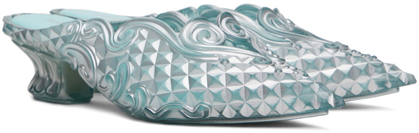 Y/Project Silver Melissa Edition Melissa Point Mules Y/Project