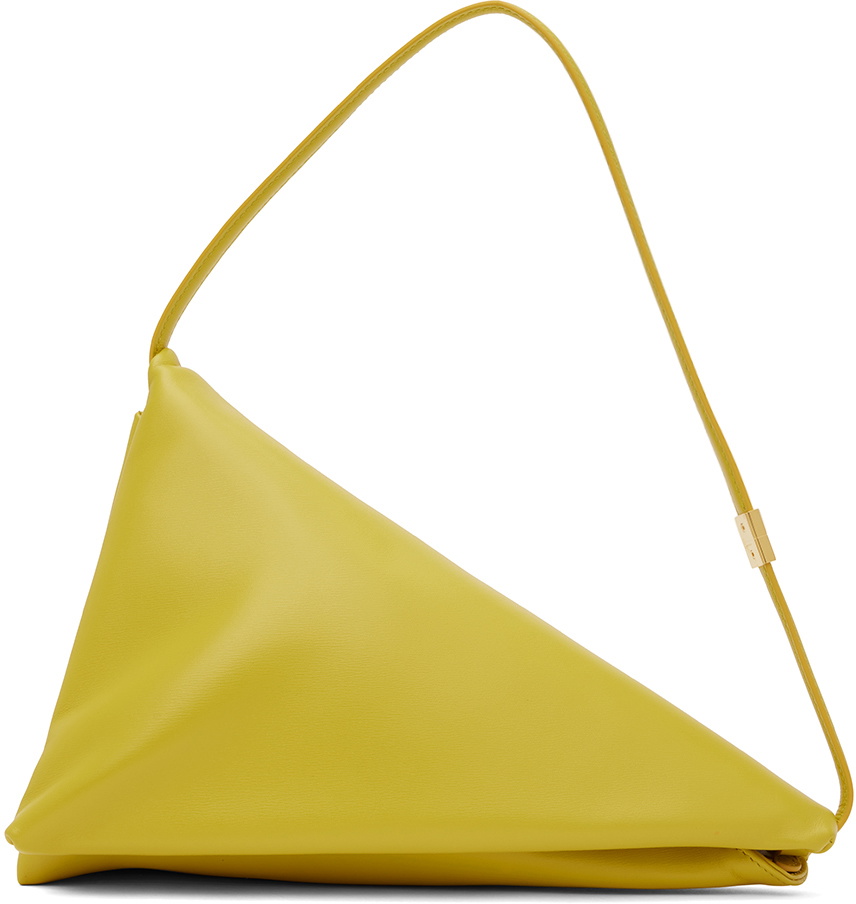 Marni Yellow Leather Prisma Triangle Shoulder Bag Marni