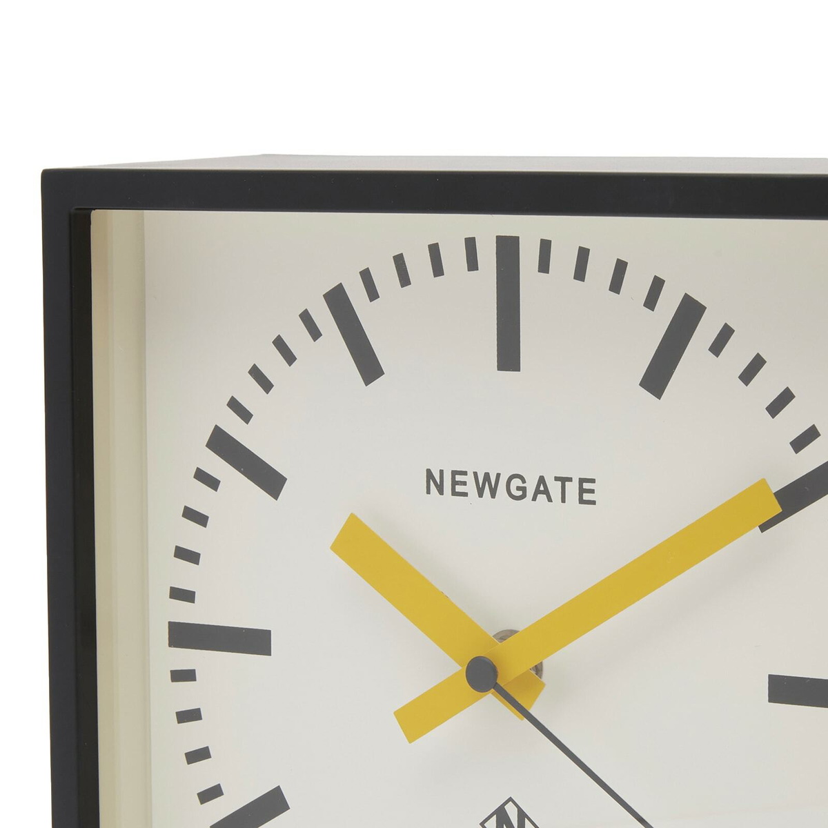 Newgate Clocks AMP Railway Mantel Clock in Yellow Newgate Clocks