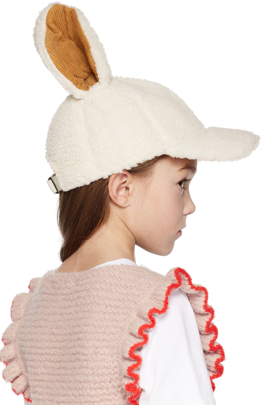 Jellymallow SSENSE Exclusive Kids Off-White Tumble Rabbit Hat Jellymallow
