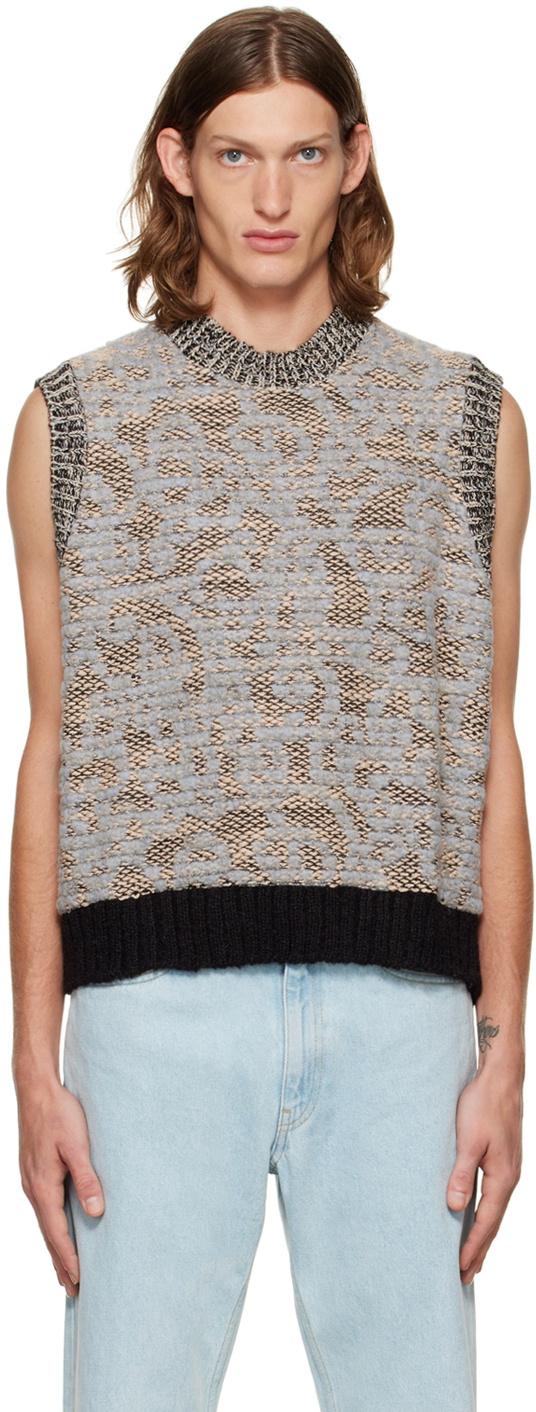Andersson Bell Beige Patterned Vest Andersson Bell