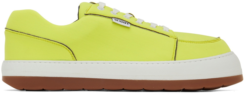 Sunnei Yellow Neoprene Dreamy Low-Top Sneakers Sunnei