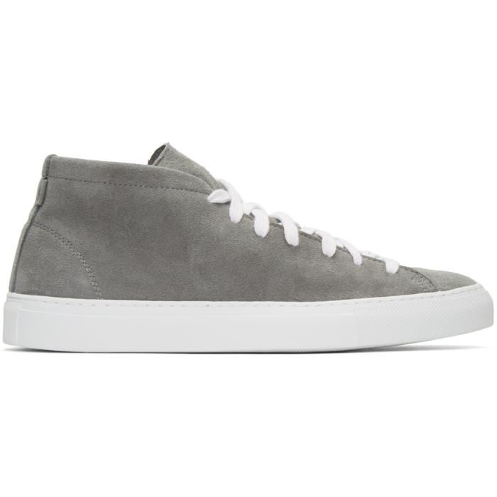 Diemme Grey Suede Loria Mid-Top Sneakers Diemme