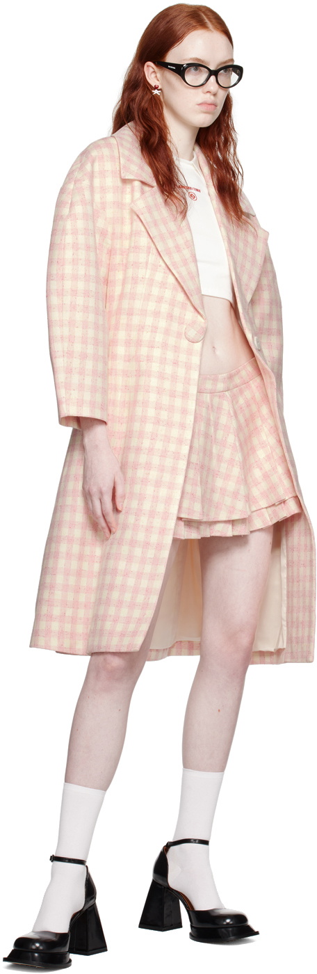Shushu/Tong Pink Check Coat Shushu/Tong