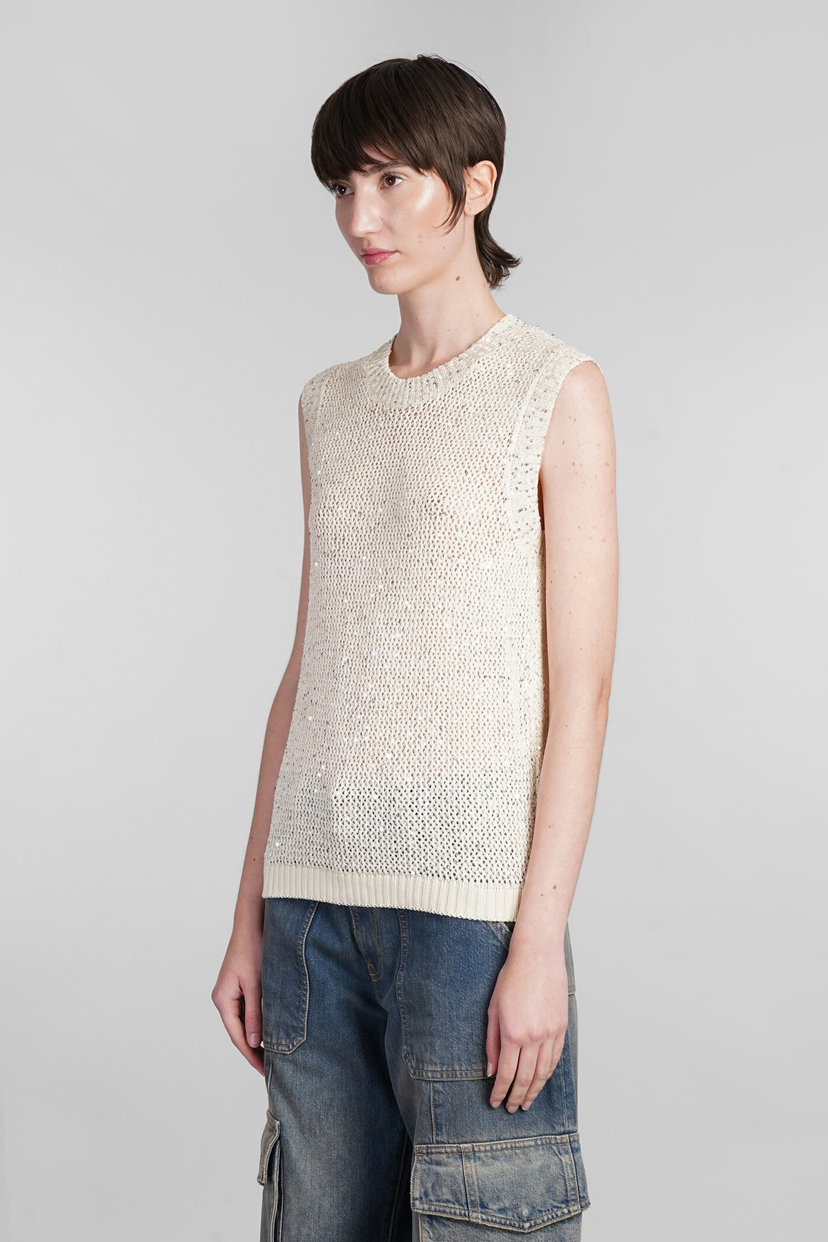 Golden Goose Topwear In White Polyamide Golden Goose Deluxe Brand