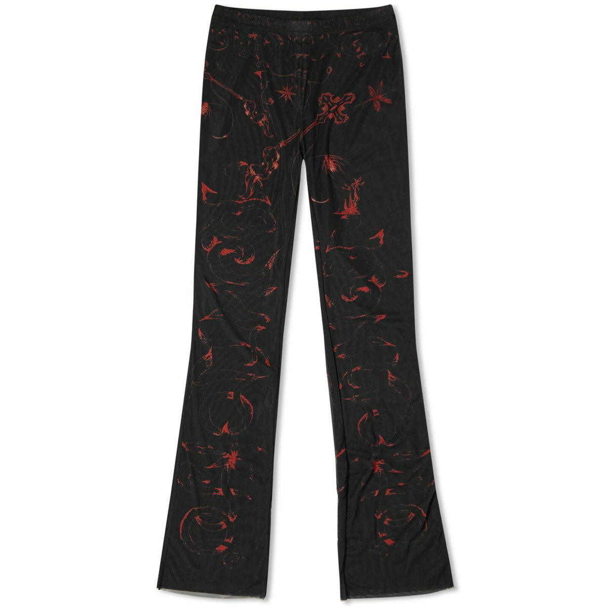 Ottolinger Women's Mesh Pants in Skribbl Red Ottolinger