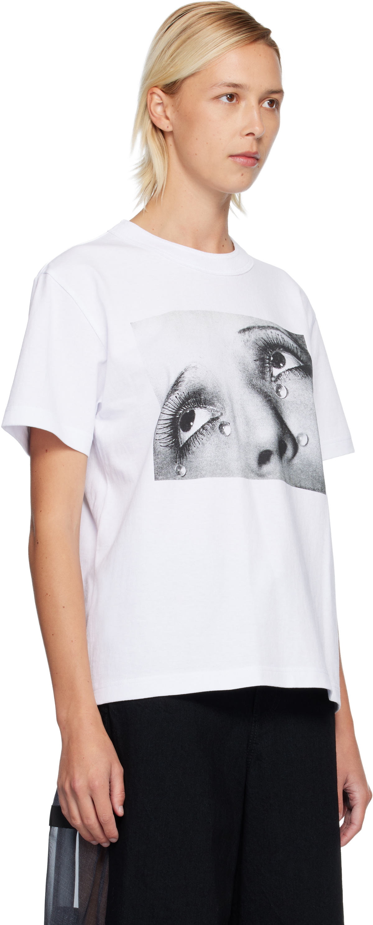 sacai White Man Ray Print T-shirt Sacai