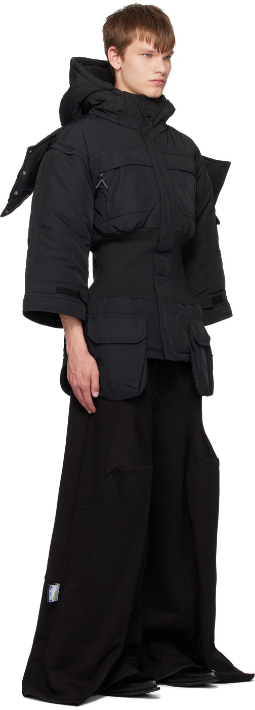 ANONYMOUS CLUB Black Paneled Jacket