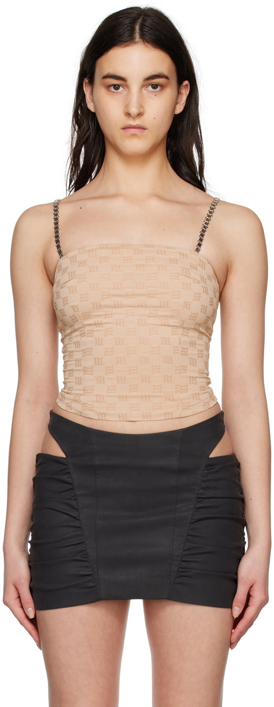 MISBHV Beige Monogram Tank Top MISBHV