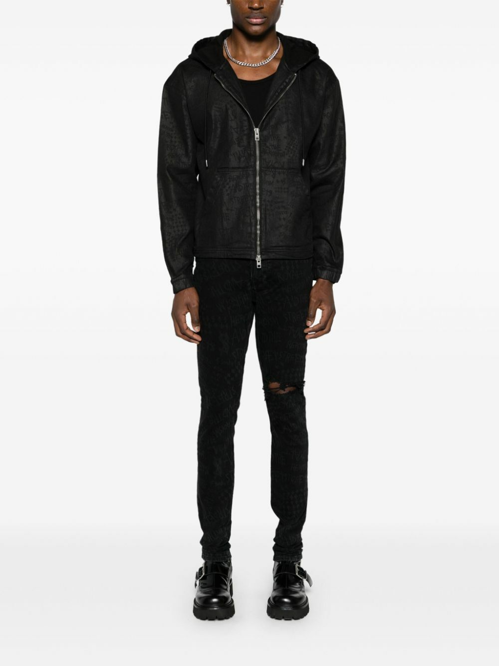 Ksubi Jacquard Zip-Up Hoodie Ksubi