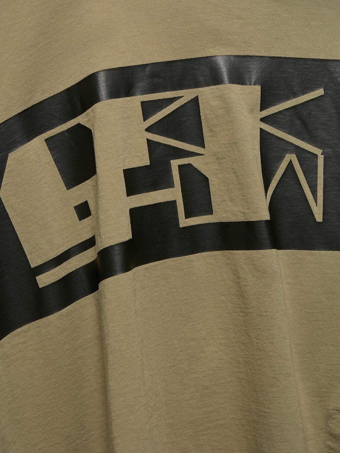 RICK OWENS DRKSHDW - Logo Printed Cotton Jersey T-shirt Rick Owens Drkshdw