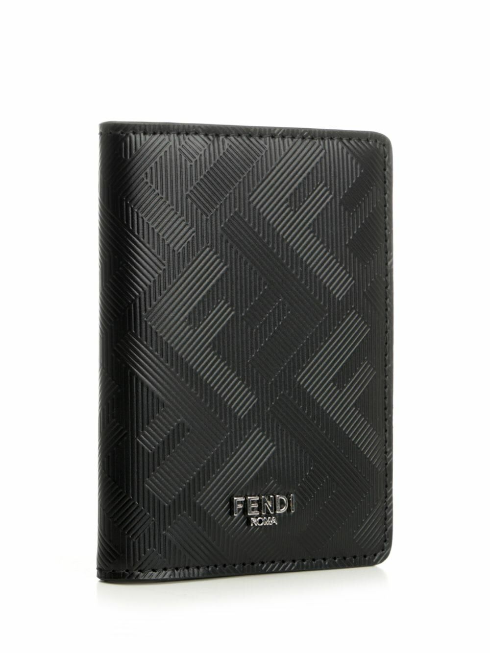 Fendi Vertical Ff All Over Card Holder Fendi
