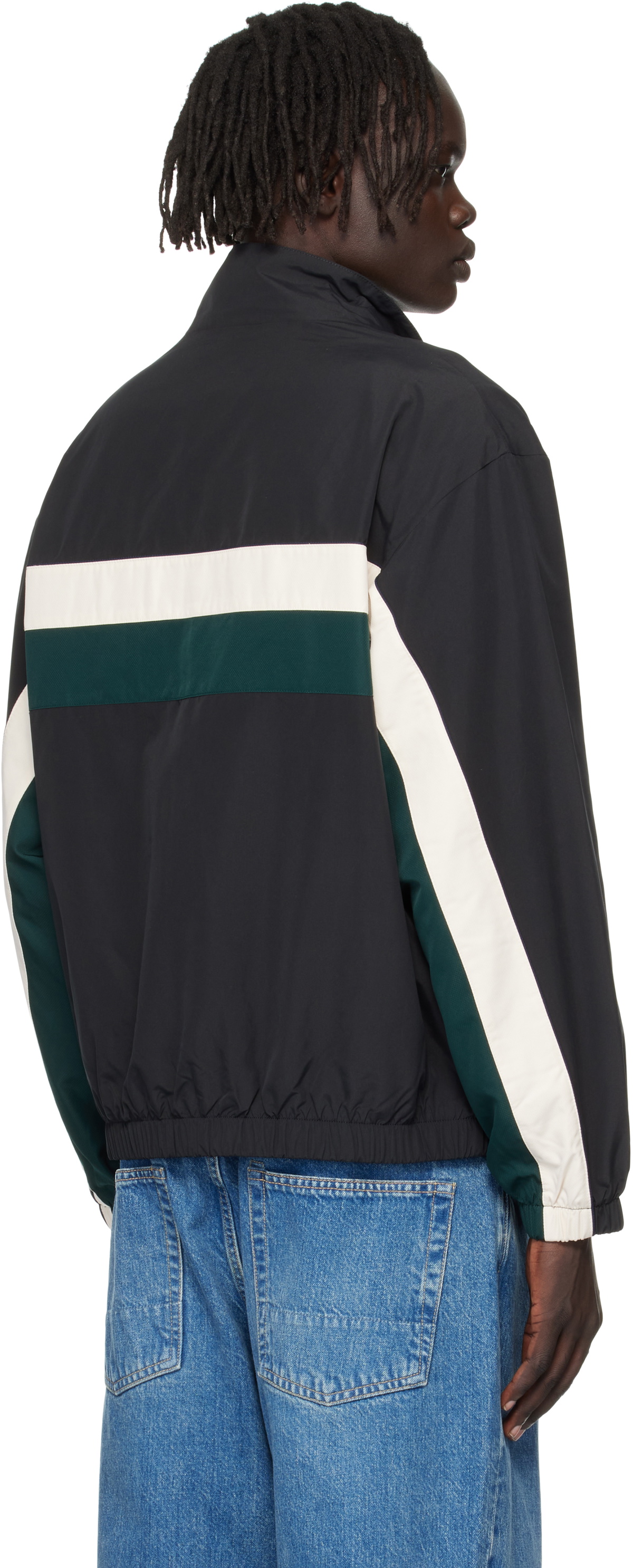 Lacoste Black Color Block Track Jacket Lacoste