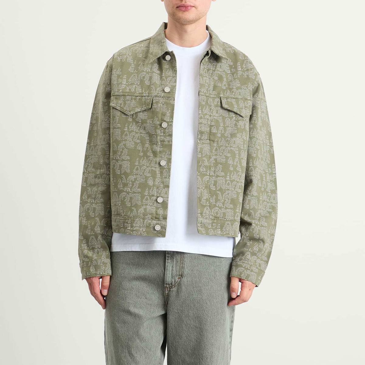 Arte Men's Allover Jacket in Green Arte Antwerp