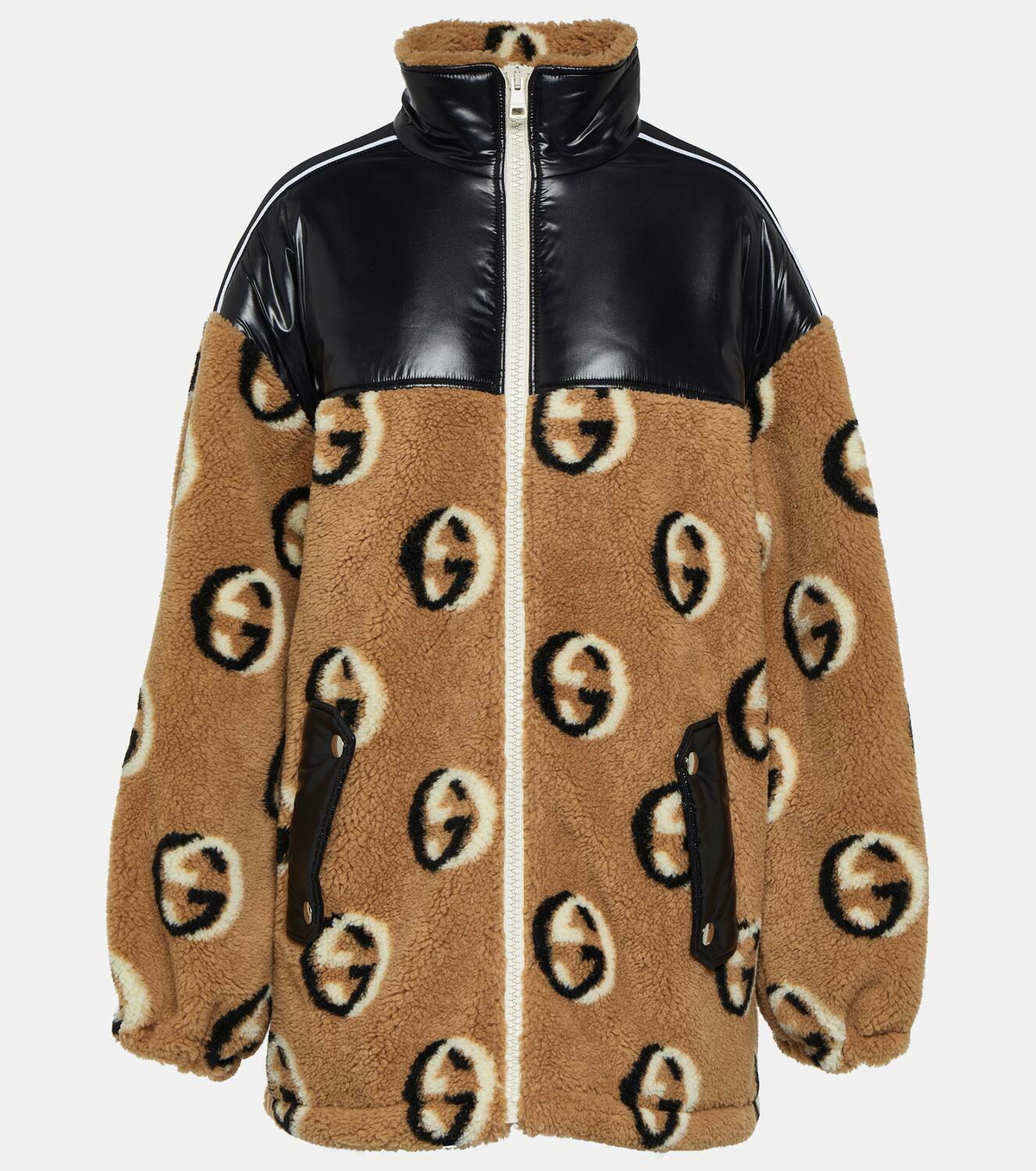 Gucci Interlocking G wool-blend fleece jacket Gucci