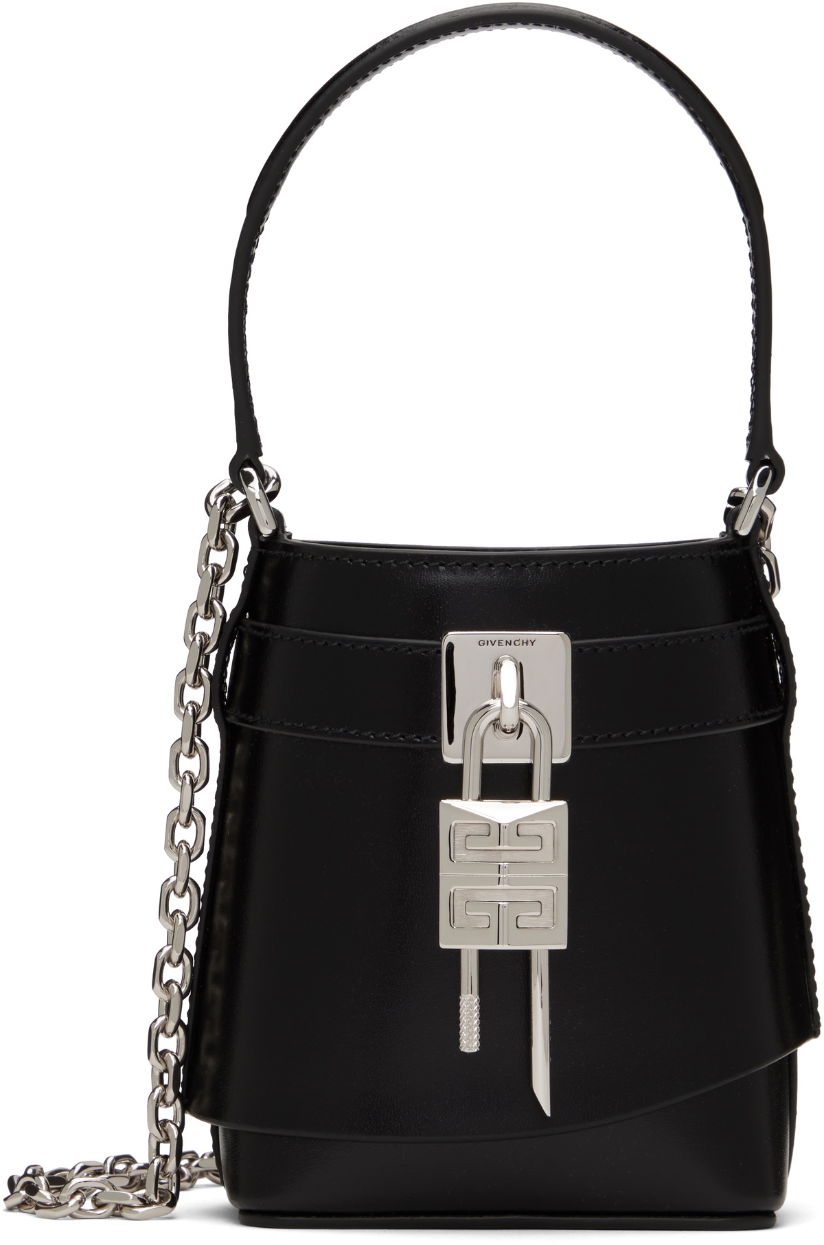 Givenchy Black Micro Shark Lock Bucket Bag Givenchy