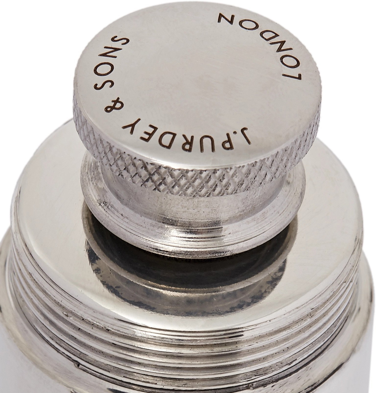 James Purdey & Sons - Cartridge 4oz Pewter Flask - Silver Purdey