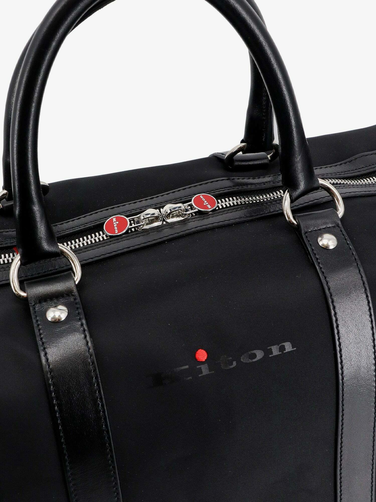 Kiton Ciro Paone Duffle Bag Black Mens Kiton