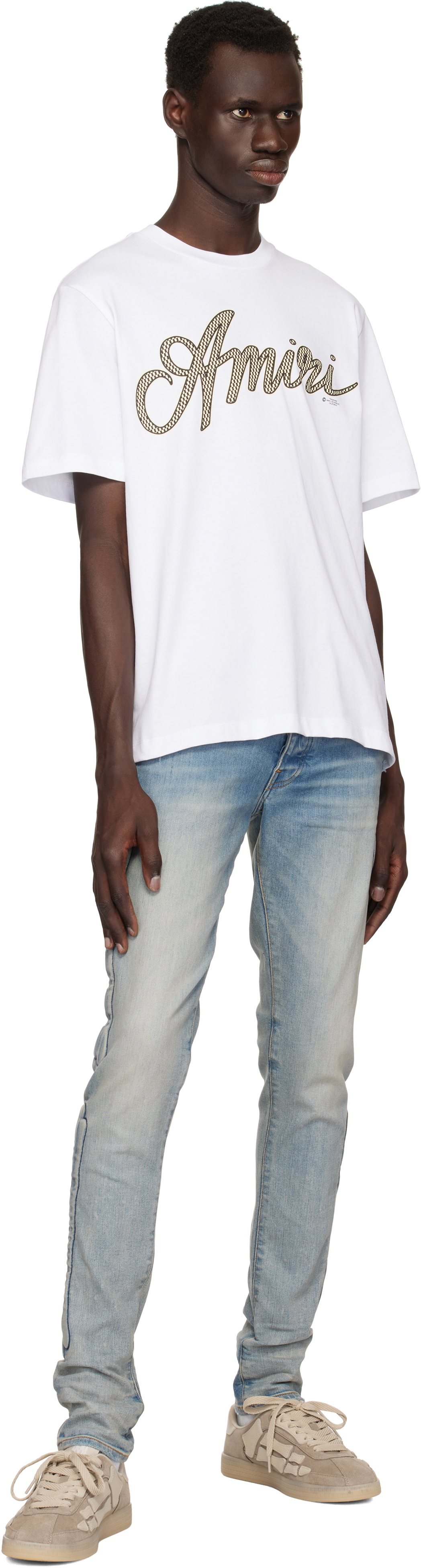 AMIRI White 'Amiri' Script T-shirt Amiri