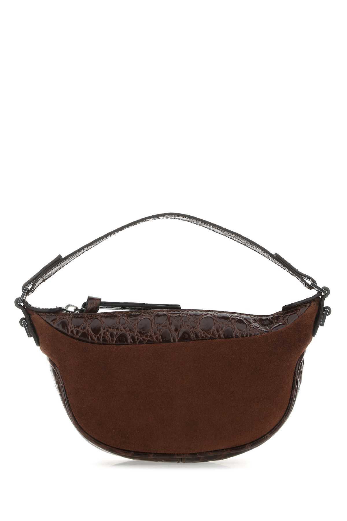 BY FAR Brown Leather Mini Ami Handbag By Far