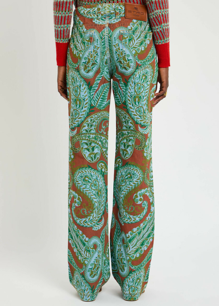 Etro Printed Flared-leg Jeans Multi Print Etro
