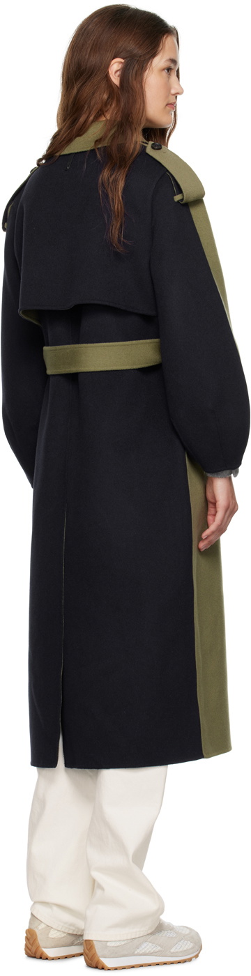 MACKAGE Green & Navy Ceyla Coat Mackage