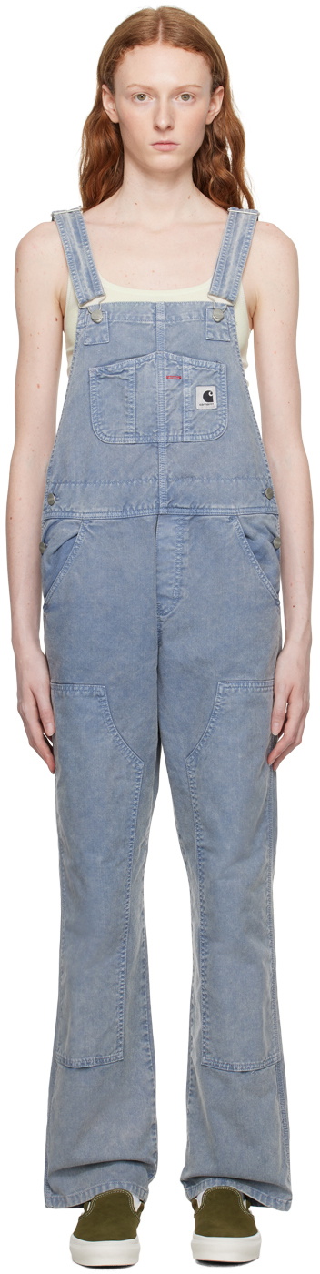 Carhartt Work In Progress Blue Bib Double Knee Overalls Carhartt WIP